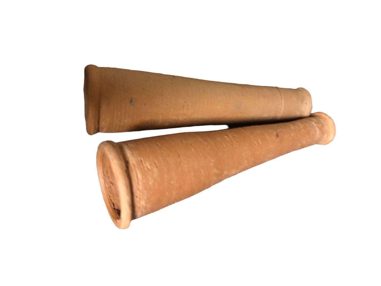 Clay Chillum - 2 PC 2.5'' Chilam Chillam Smoking Pipe Terracotta