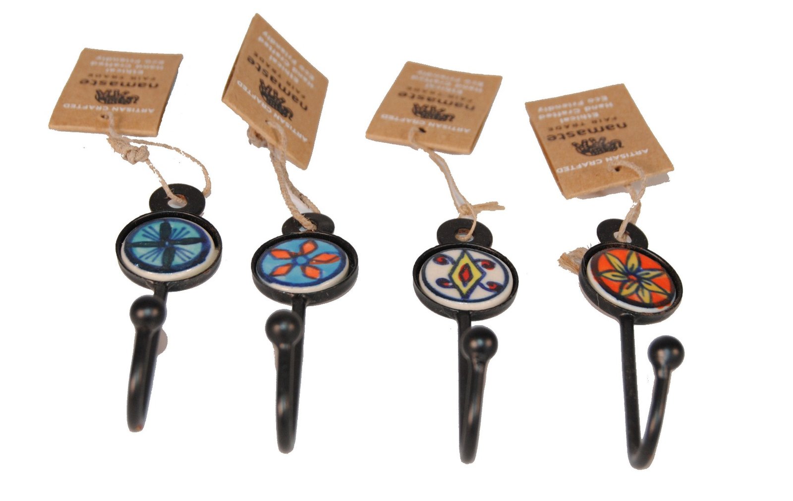 Ceramic Hooks | Ceramic Hooks | hand-painted | 3x9x3cm
