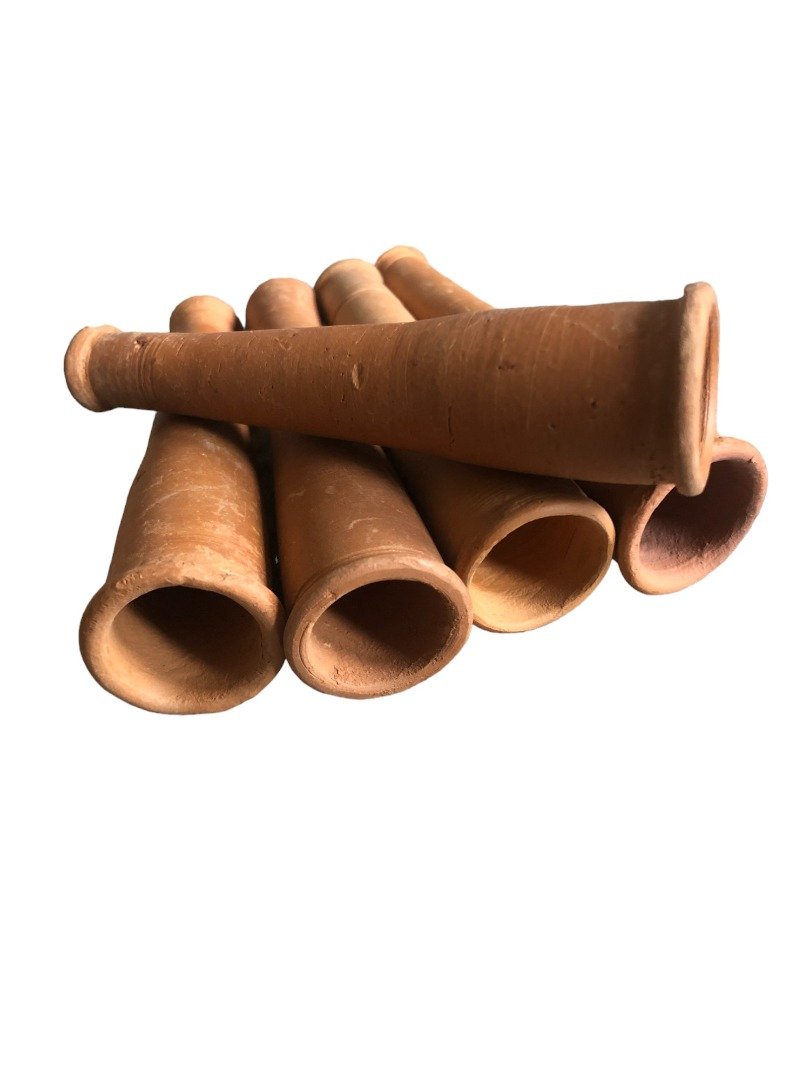 Clay Chillum -5 PC 2.5'' Chillam Smoking Pipe Terracotta