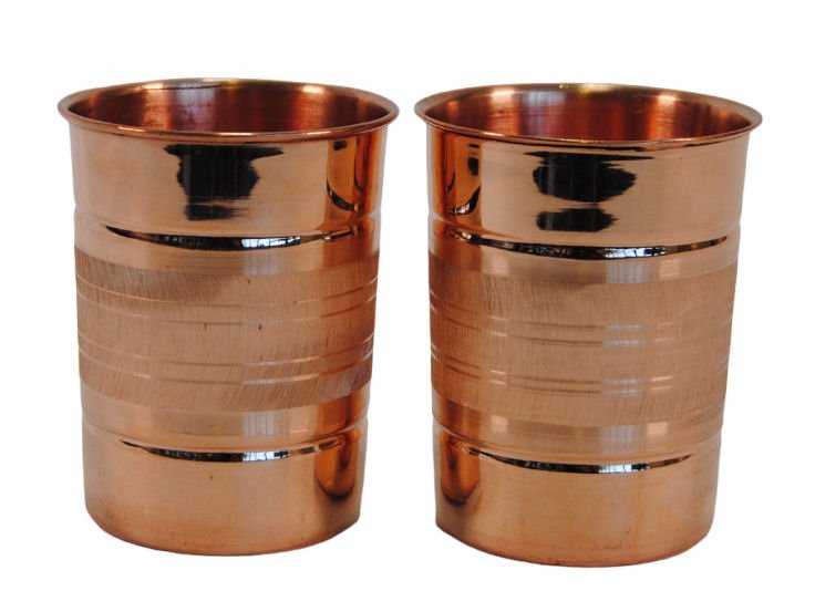 Copper Cups | Copper Cups - Pair of 100% Pure Copper