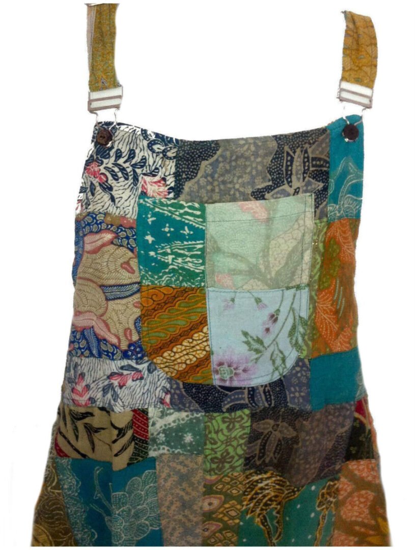 Patchwork Dungarees | Patchwork Dungarees Old Batik from