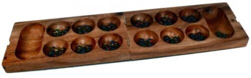 Sungka Game - Wooden Congkak Kalaha Mancala Traditional Boardgame