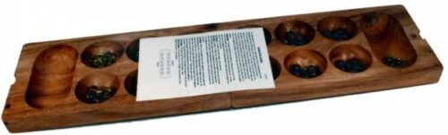 Sungka Game - Wooden Congkak Kalaha Mancala Traditional Boardgame