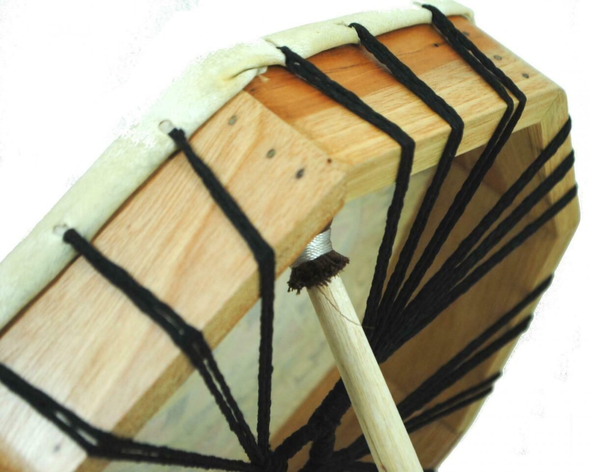 Tribal Drum - Fair Trade Native American Style Hand Tambourine Drum