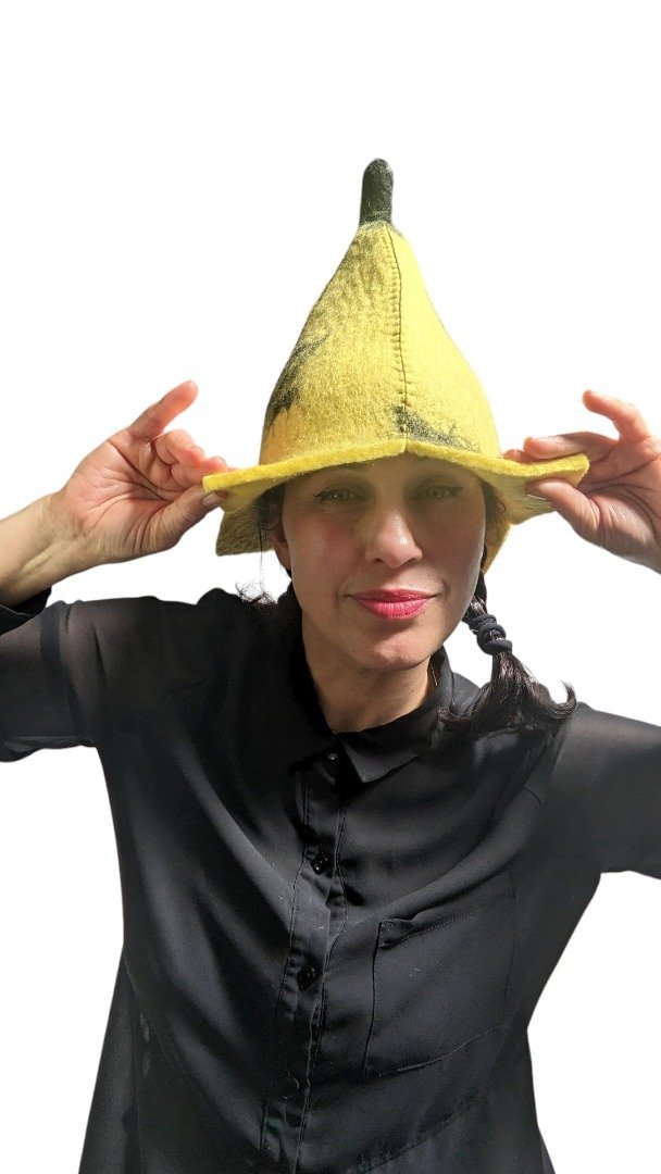 Banana Hat | Yellow Felt Banana Hat