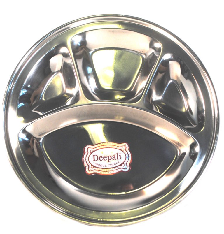 Thali Dish - Preium Stainless Steel 32cm from India | Terrapin Trading
