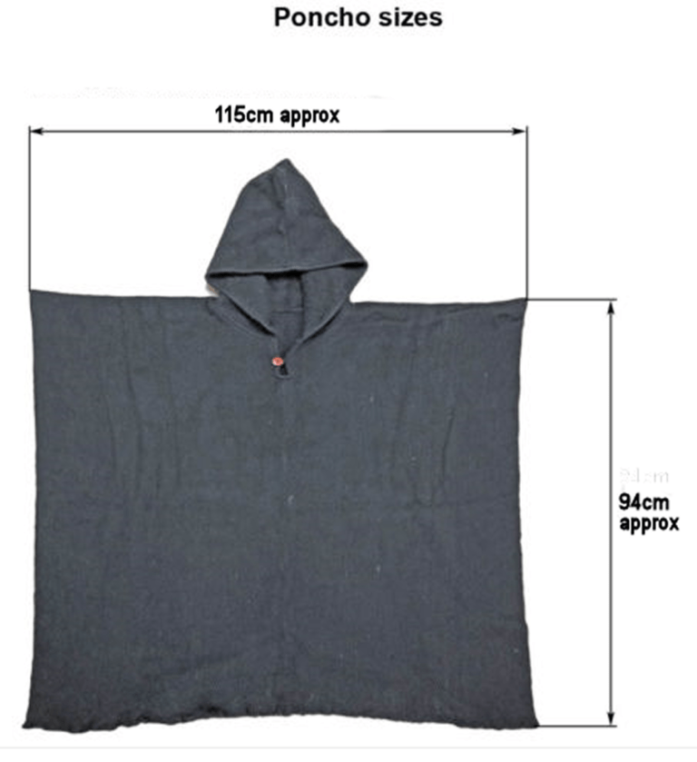 Alpaca Poncho Hooded from Bolivia - White | Terrapin Trading
