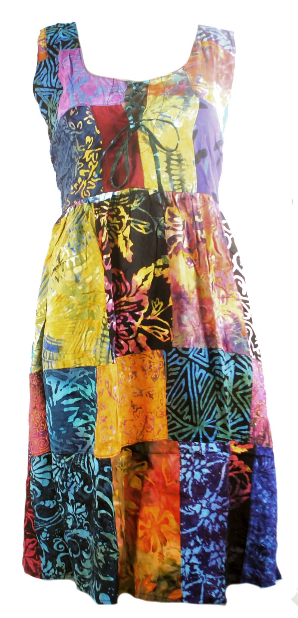 Fair Trade Vintage Upcycled Patchwork Hippy Gypsy Patch Work Dress ...