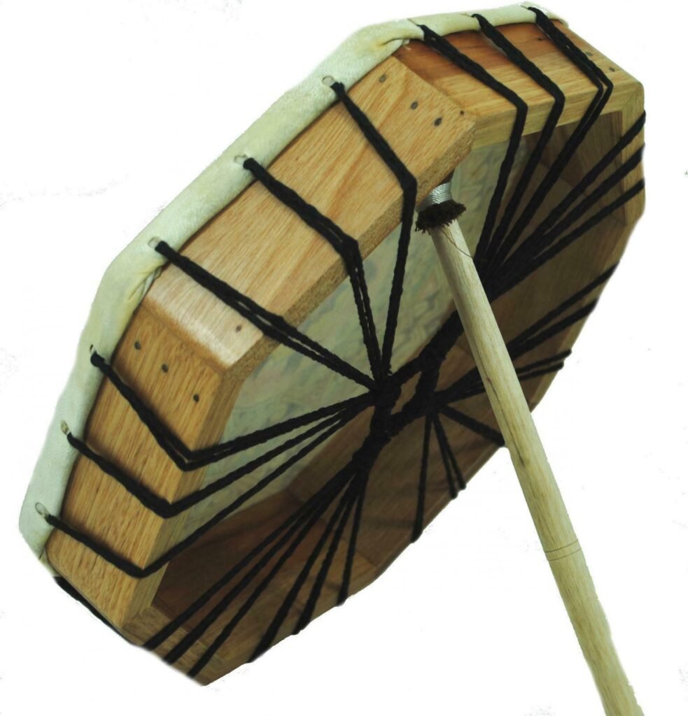 Tribal Drum - Fair Trade Native American Style Hand Tambourine Drum