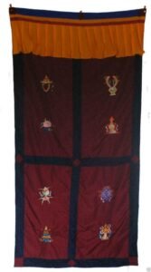 Door Curtain Tibetan Buddhist 178Cm X 88Cm - Terrapin Trading