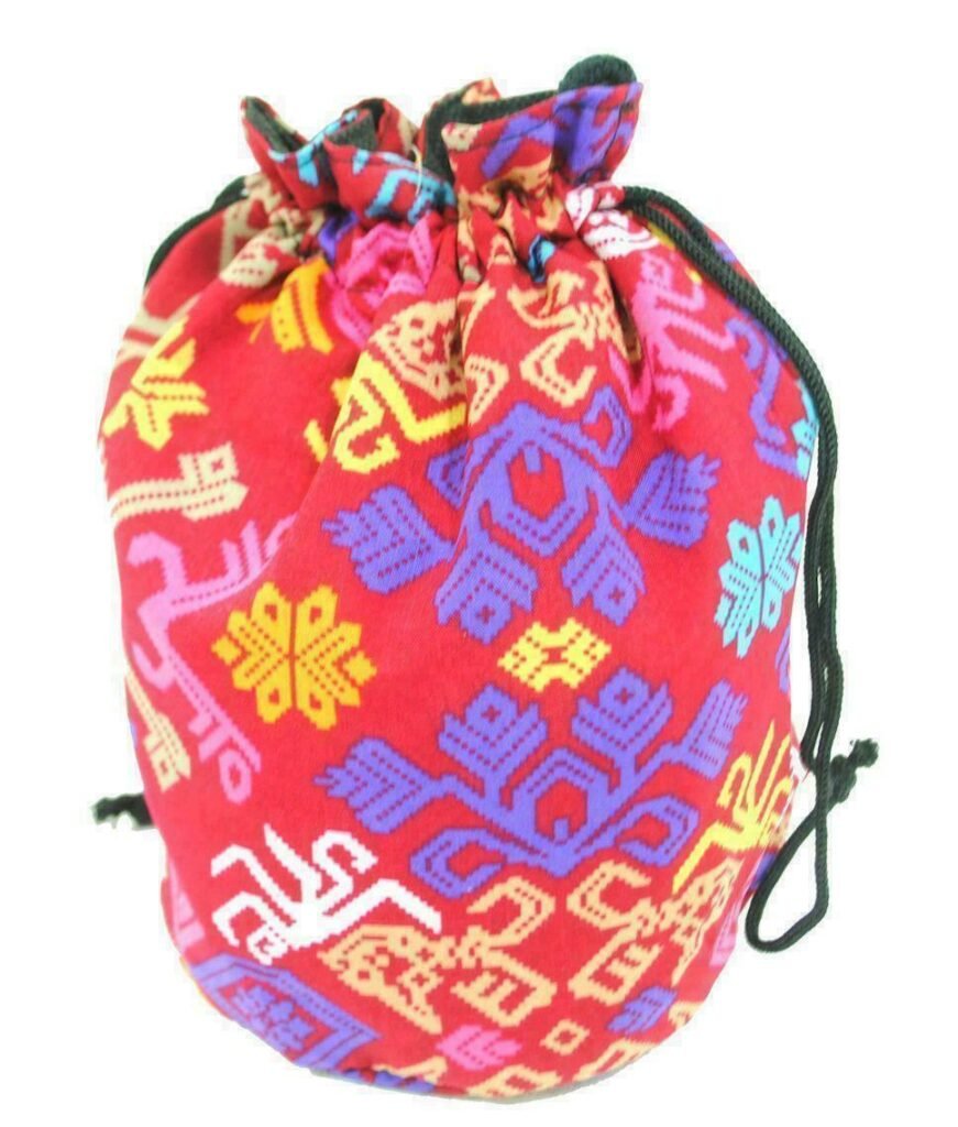 Tribal Money Pouch - Terrapin Trading Fairtrade Bright Balinese Purse Bag