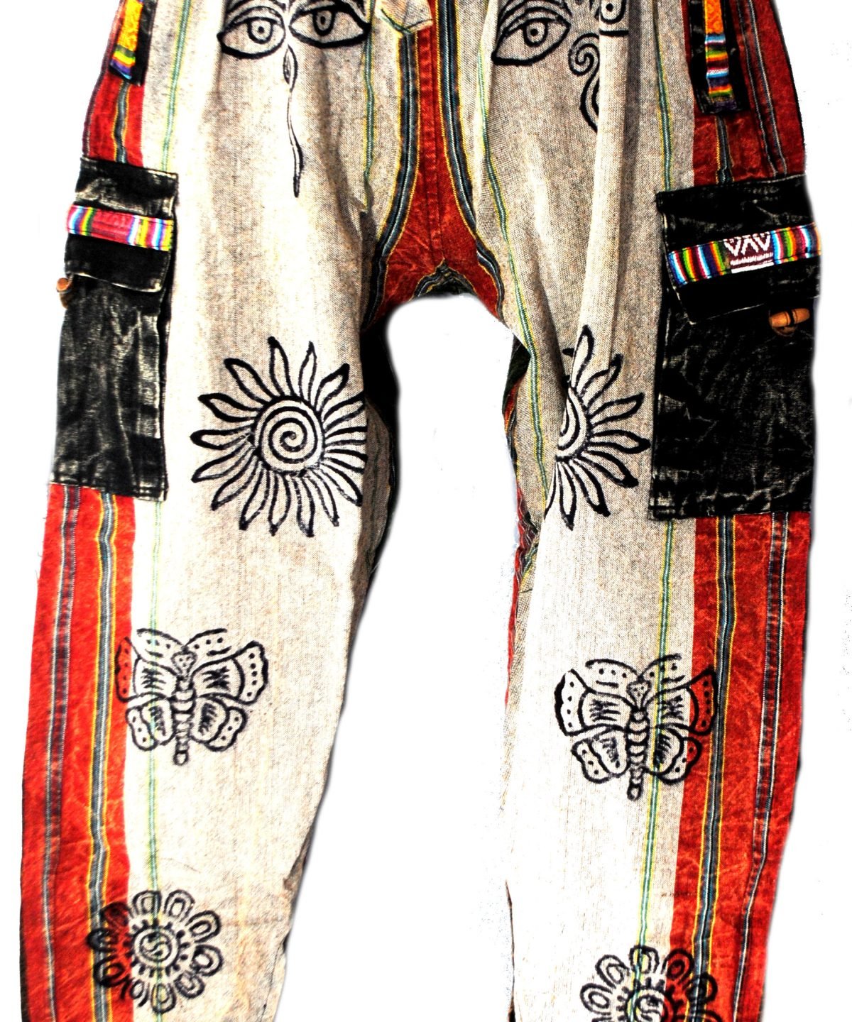 Nepal Pants / Trousers with Real Patches | Terrapin Trading